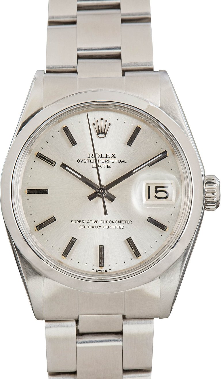 Buy Used Rolex Date 1500 | Bob's Watches - Sku: 182938
