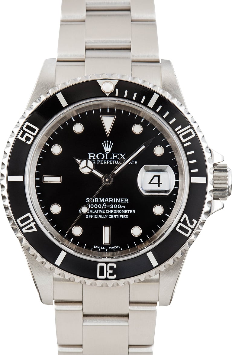 Buy Used Rolex Submariner 16610 | Bob's Watches - Sku: 181600