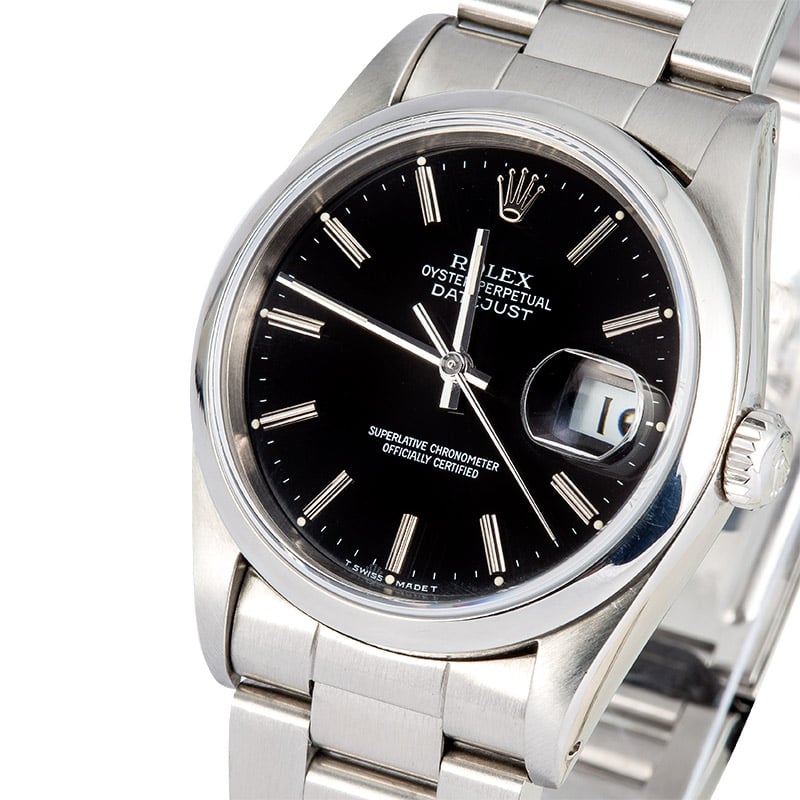 Rolex Datejust Black Ref 16200