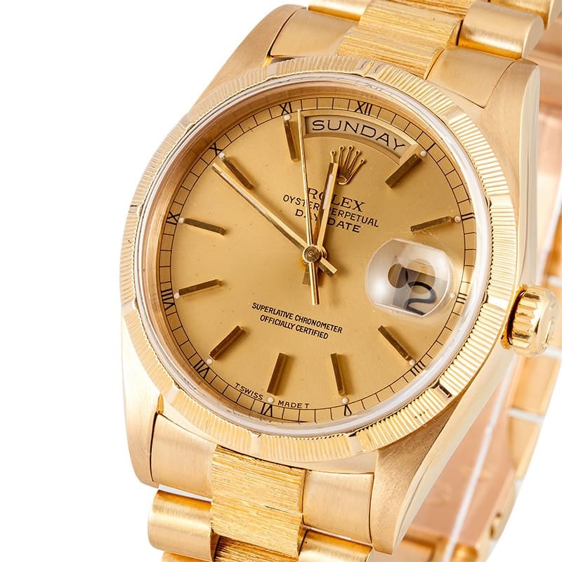 Rolex Presidential Day Date 18248 - Bob's Watches; 100% Certfied Rolex