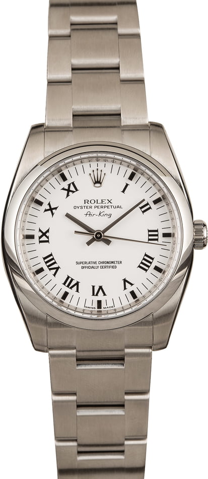 Rolex Air-King Stainless Steel 114200 Model - King Watch In Steel 114200