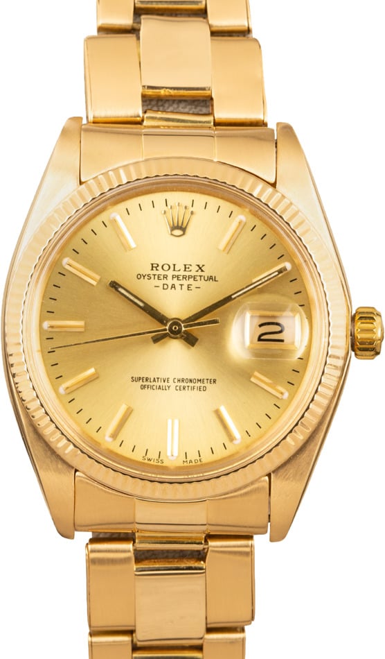 Buy Used Rolex Date 1503 | Bob's Watches - Sku: 147078 x