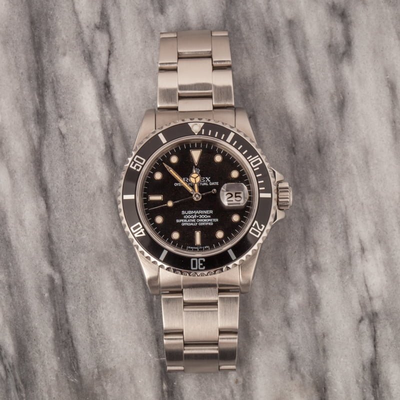 Buy Used Rolex Submariner 16800 | Bob's Watches - Sku: 148370