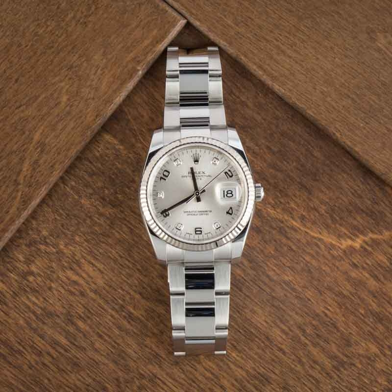 Buy Used Rolex Date 115234 | Bob's Watches - Sku: 182364