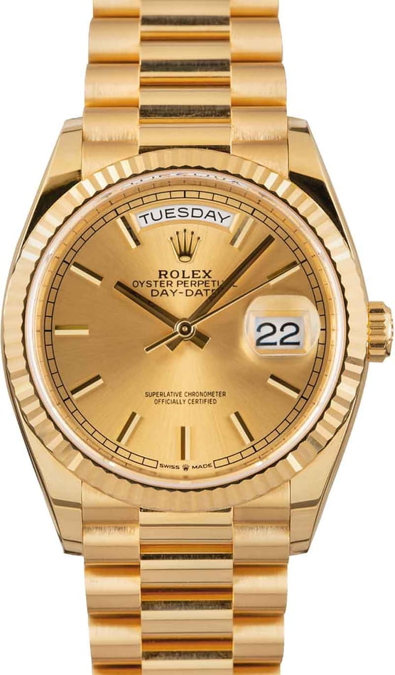 Buy Used Rolex President 128238 | Bob's Watches - Sku: 156026