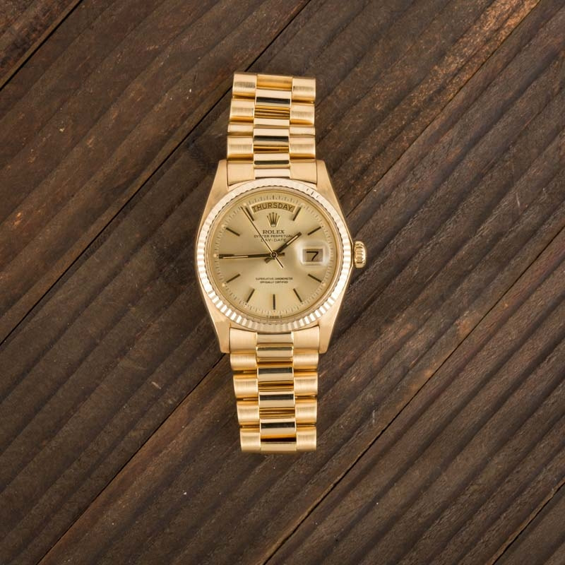 Buy Used Rolex Day-Date 1803 | Bob's Watches - Sku: 163239