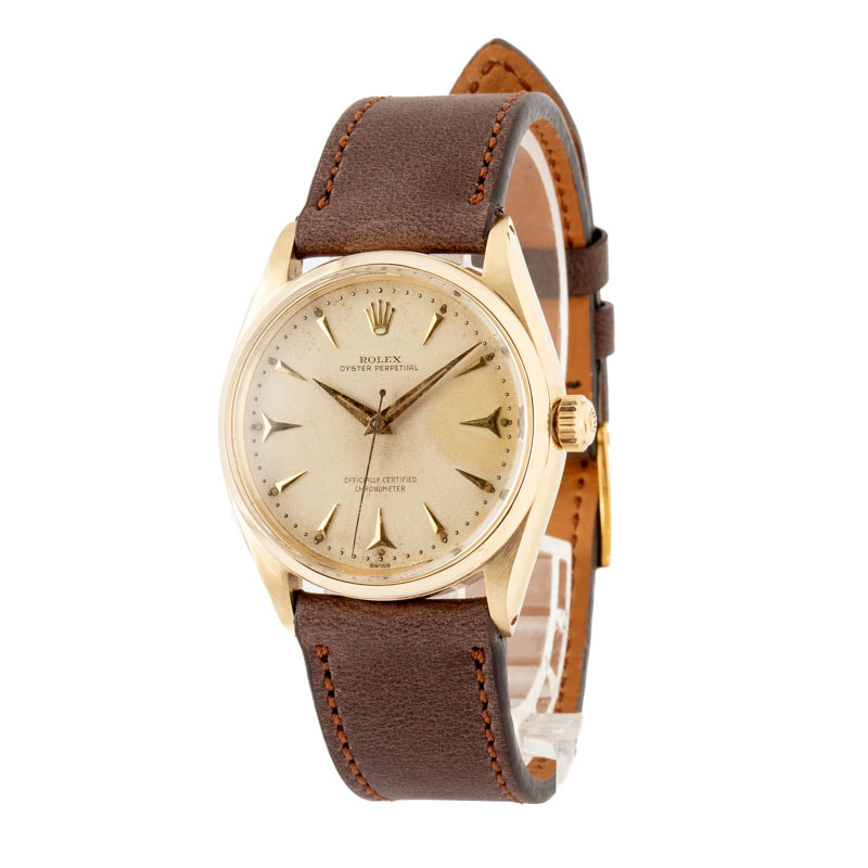 Buy Used Rolex Oyster Perpetual 34 6564 | Bob's Watches - Sku: 175781