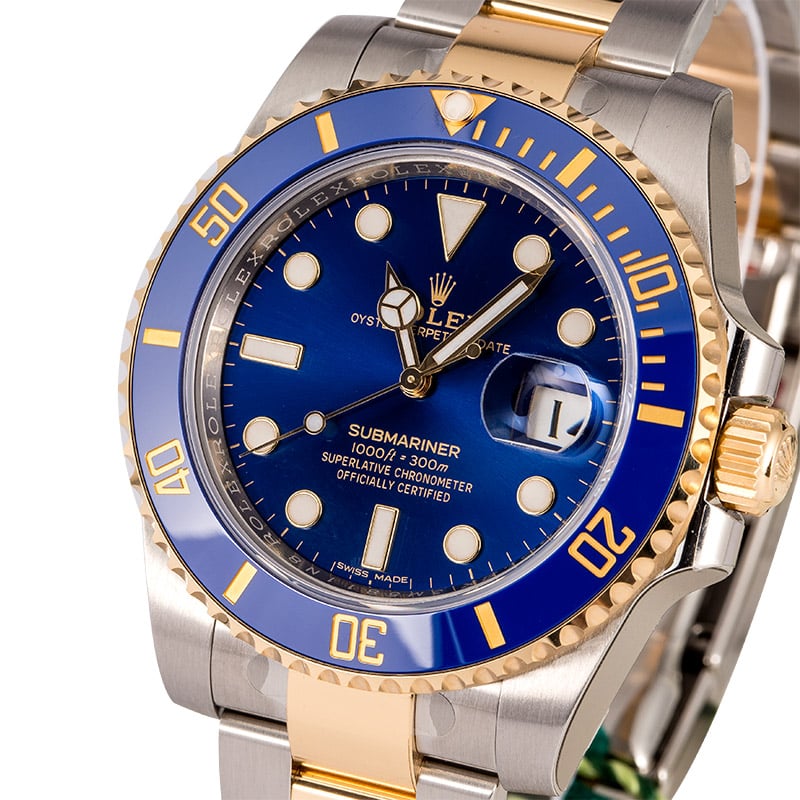 New Rolex Submariner 116613 Two Tone Ceramic Bezel