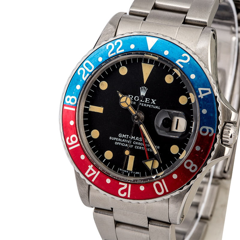 Vintage 1973 Rolex GMT-Master 1675 Pepsi
