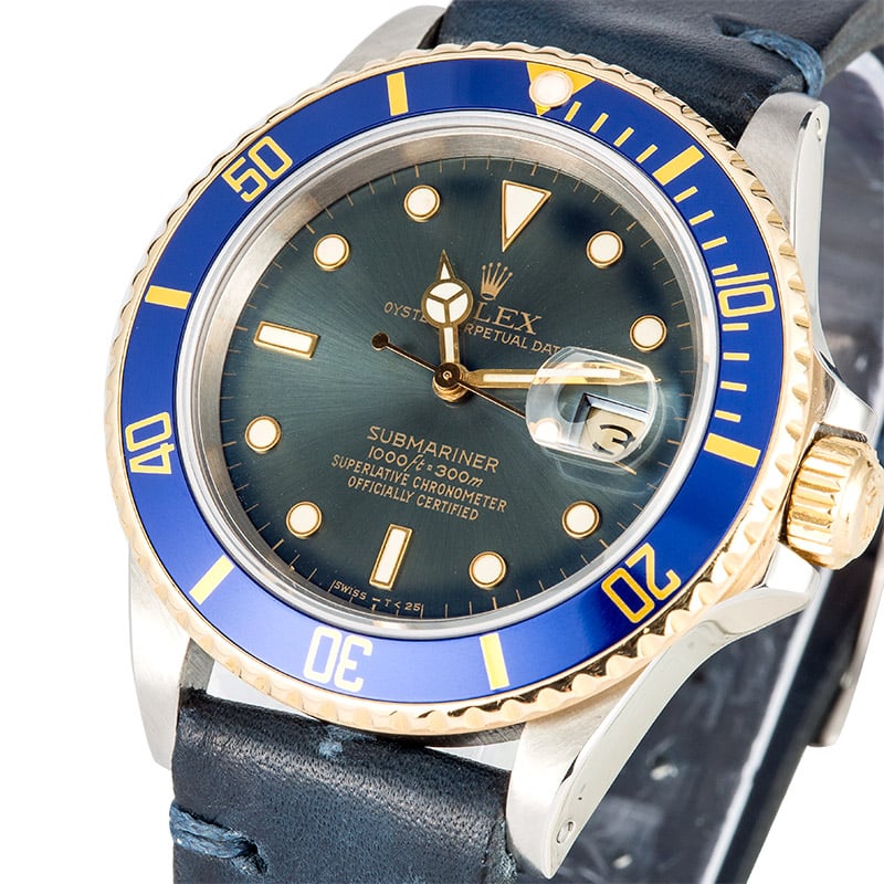 Rolex Submariner 16803 Leather Strap