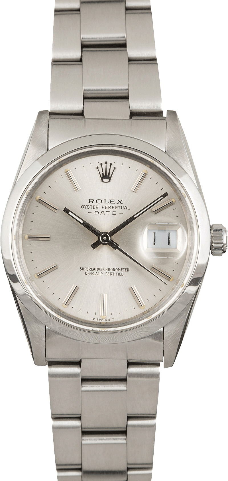 Rolex Date 15000 Silver Dial