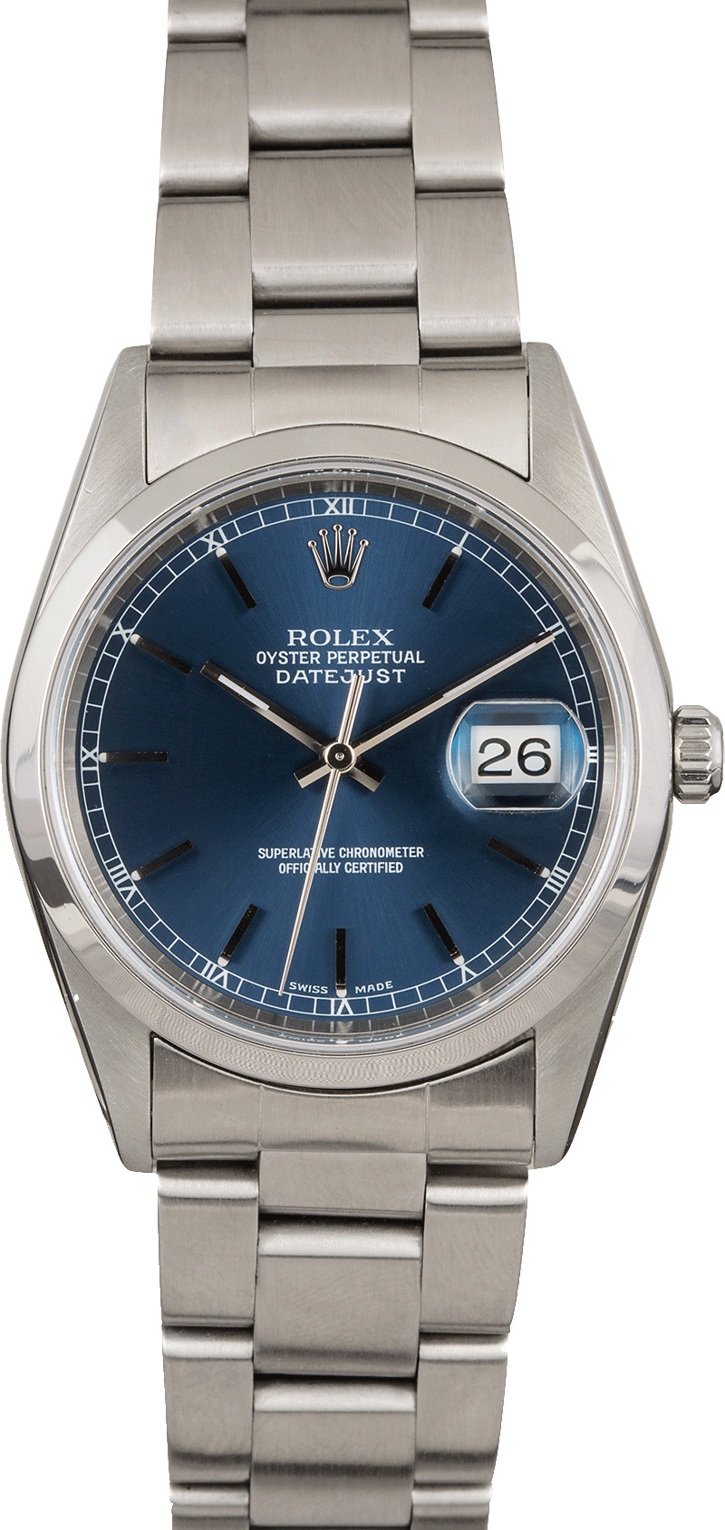 Rolex Datejust 16200 Blue Watches - Bob's Watches Rolex Datejust 16200 Blue Watches - Bob's Watches