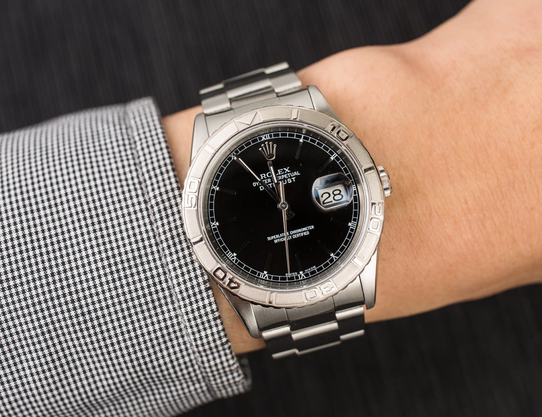 Rolex Datejust 16264 "Turn-O-Graph" Black Dial