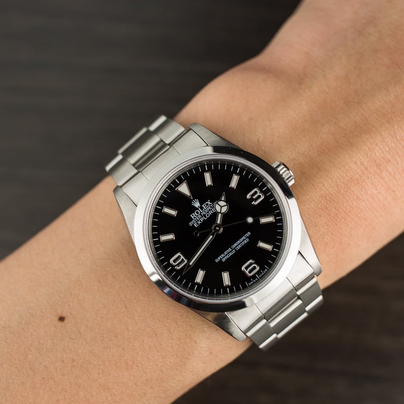 Rolex Explorer 14270 Smooth Bezel Buy Used | Bob's Watches