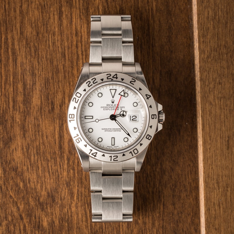 Buy Used Rolex Explorer II 16570 | Bob's Watches - Sku: 150098 x