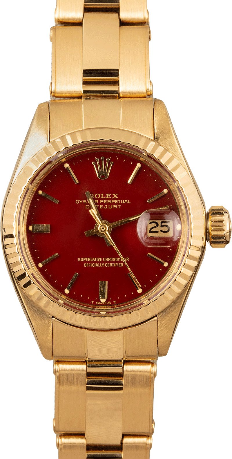 Buy Vintage Red Rolex Lady Datejust 6917 | Bob's Watches - Sku: 143883 x