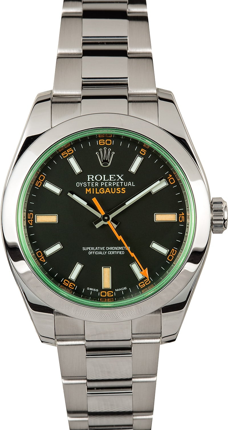 Rolex Milgauss Green Sapphire Crystal 116400GV