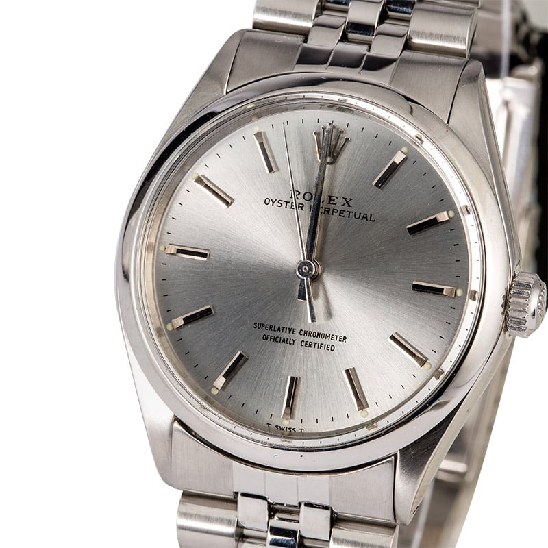 Rolex Oyster Perpetual 1002 Silver Dial
