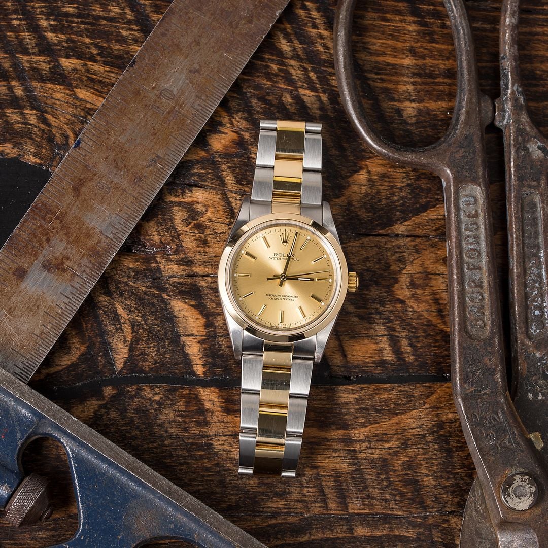 Rolex Oyster Perpetual 14203 Champagne Dial