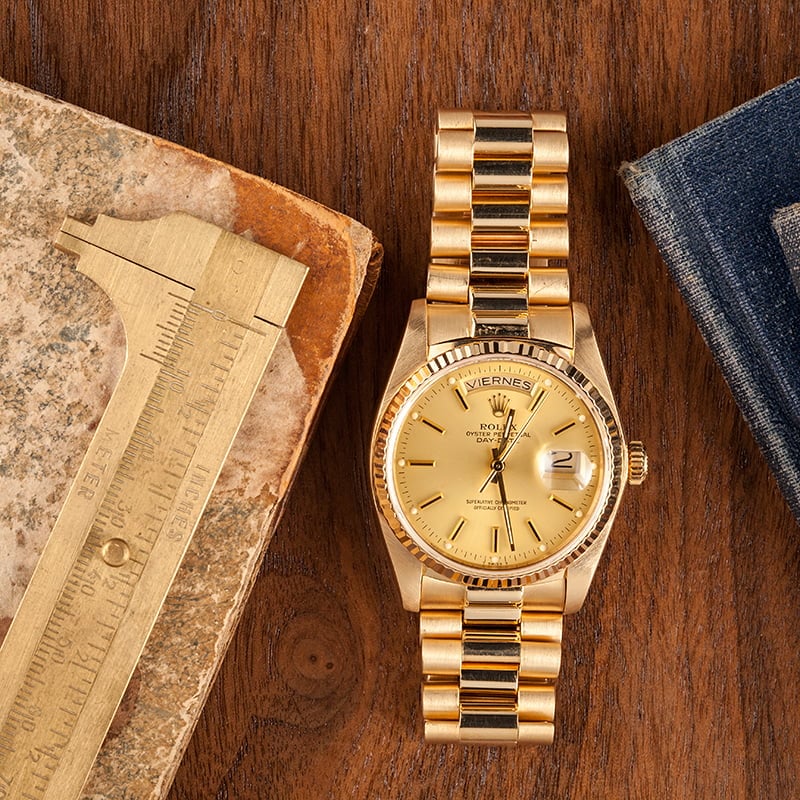 Buy Used Rolex Day-Date 18038 | Bob's Watches - Sku: 132689