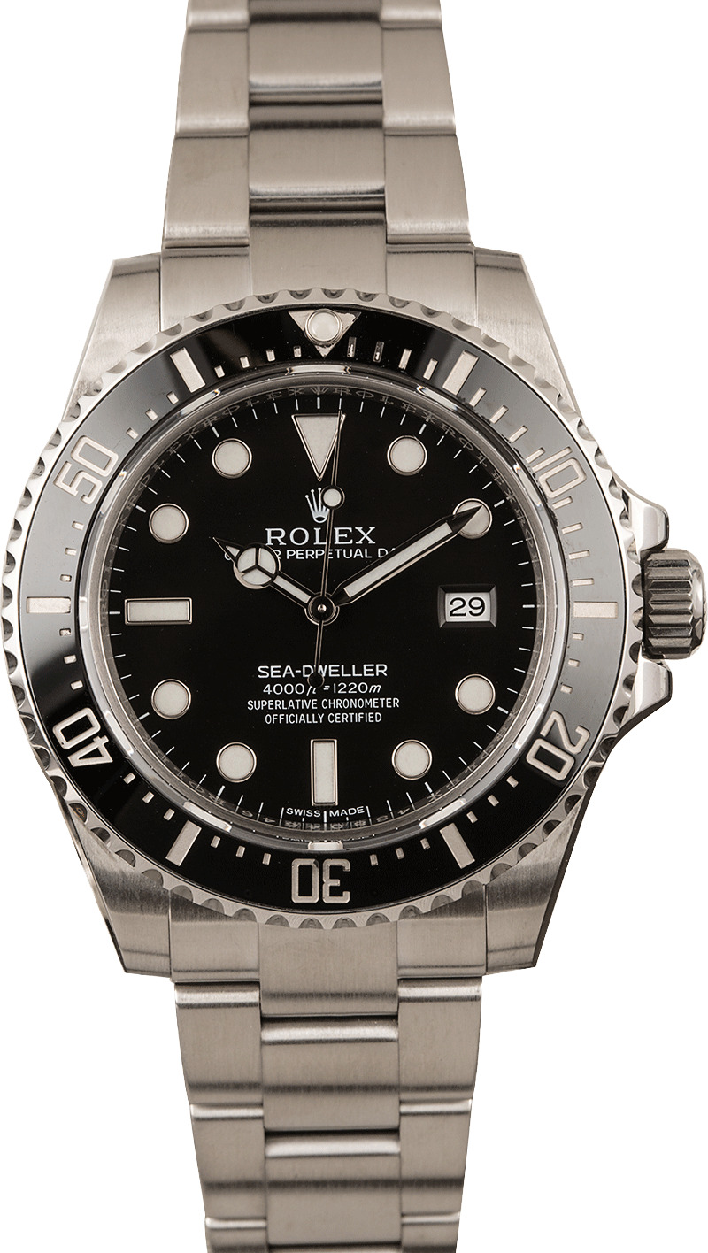 Buy Used Rolex Sea-Dweller 116600BKSO | Bob's Watches - Sku: 126235