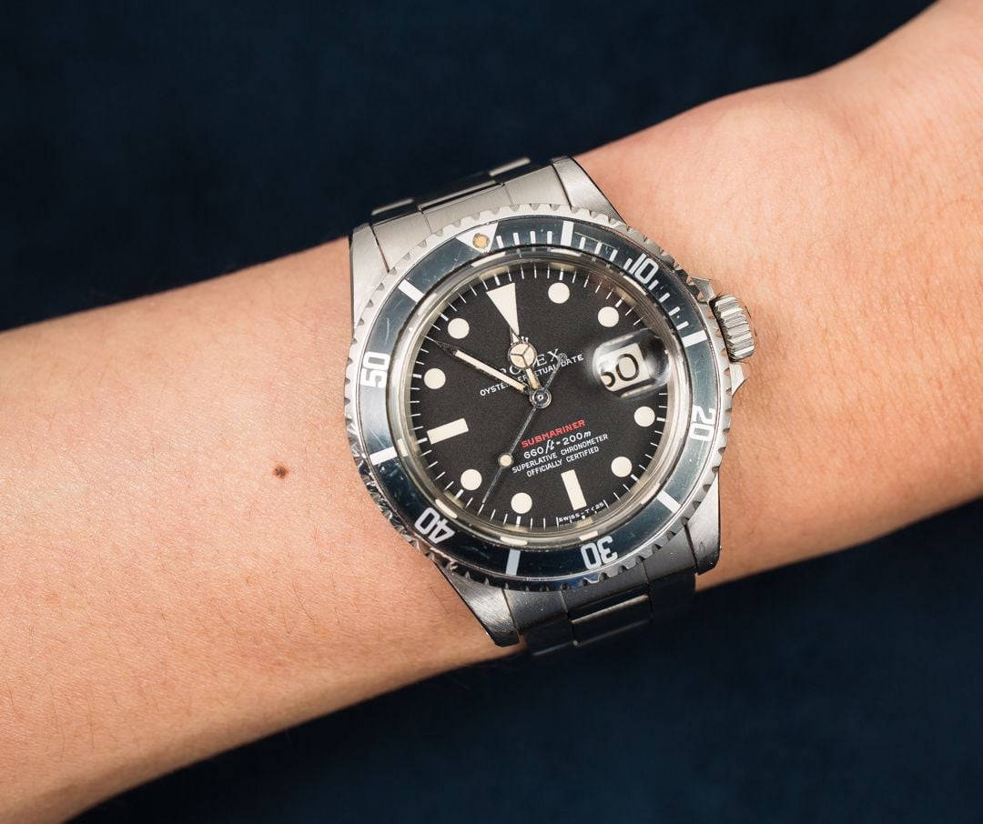 Authentic Rolex Submariner 1680 Vintage Red Sub