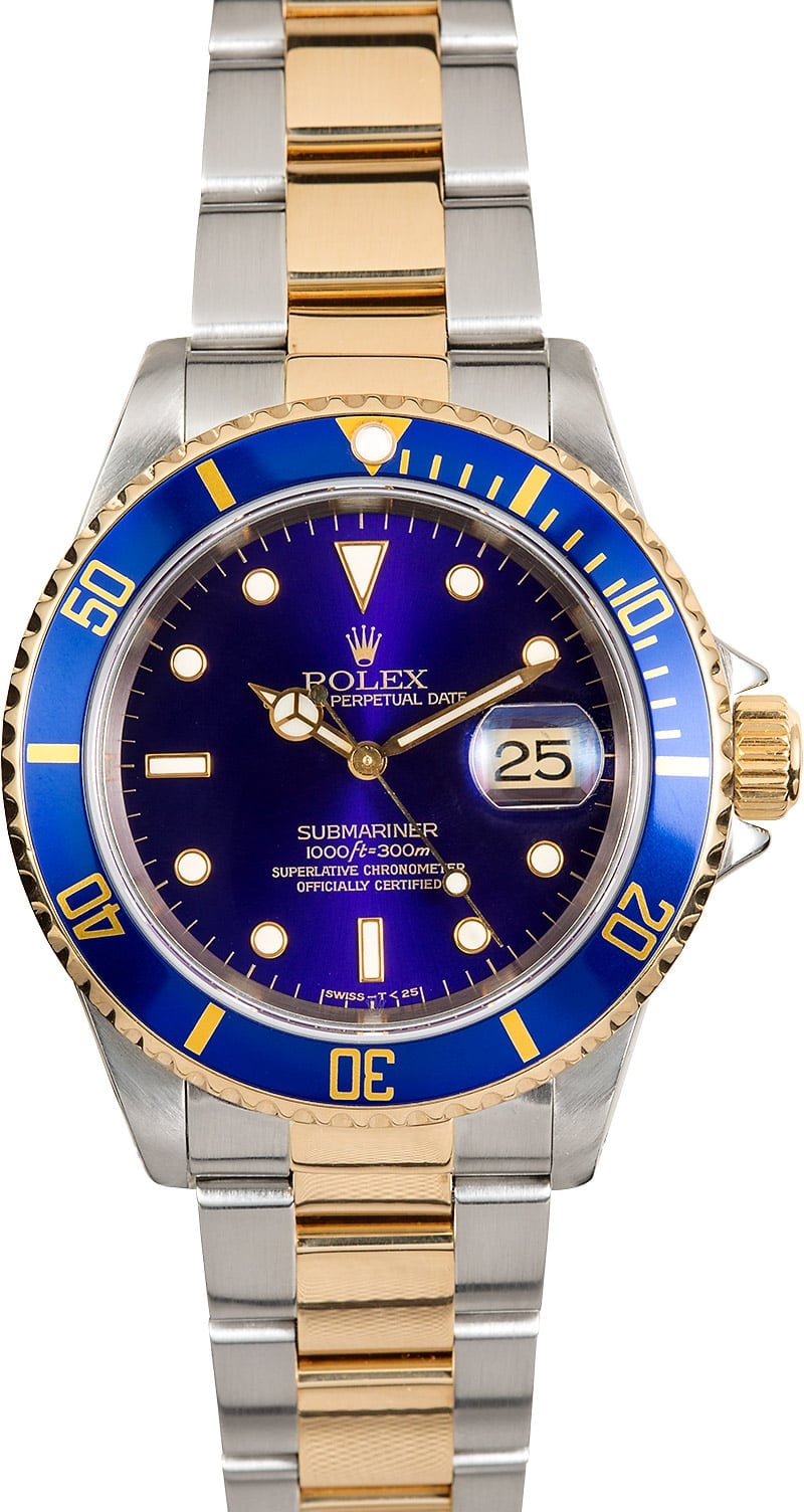 Rolex Two-Tone Submariner Blue