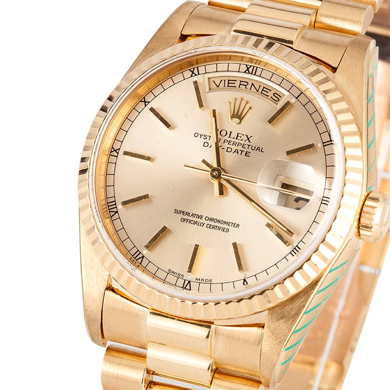 Rolex Day Date 18238 Champagne Dial - 100% Rolex