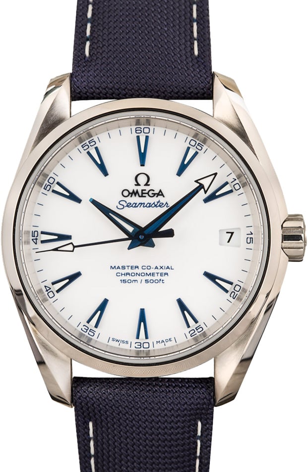 Omega Seamaster Aqua Terra Leather Strap