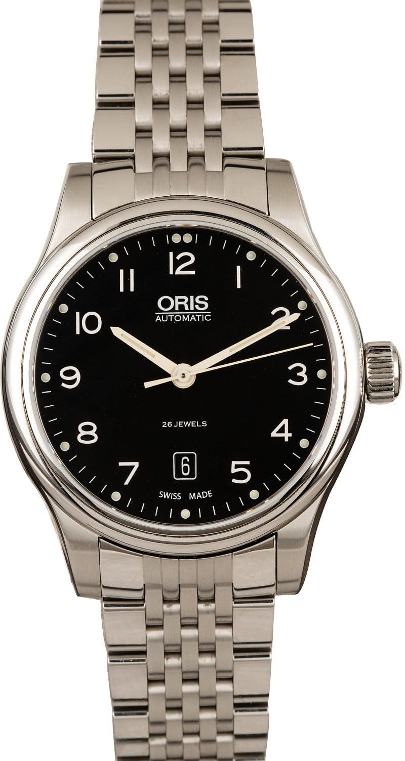 Buy Used Oris Classic Date 01 733 7594 4094-07 8 20 61 | Bob's Watches ...