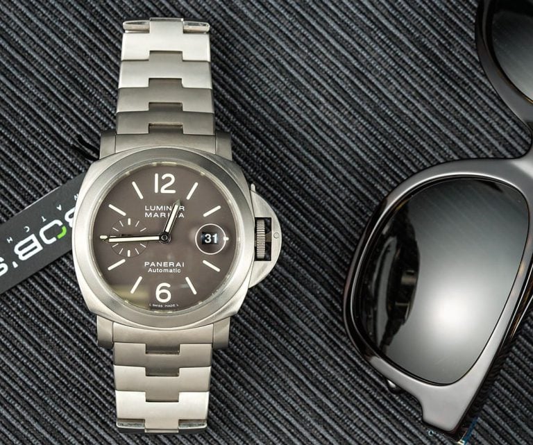 A Look At The Titanium Panerai Luminor Marina - Bob's Watches