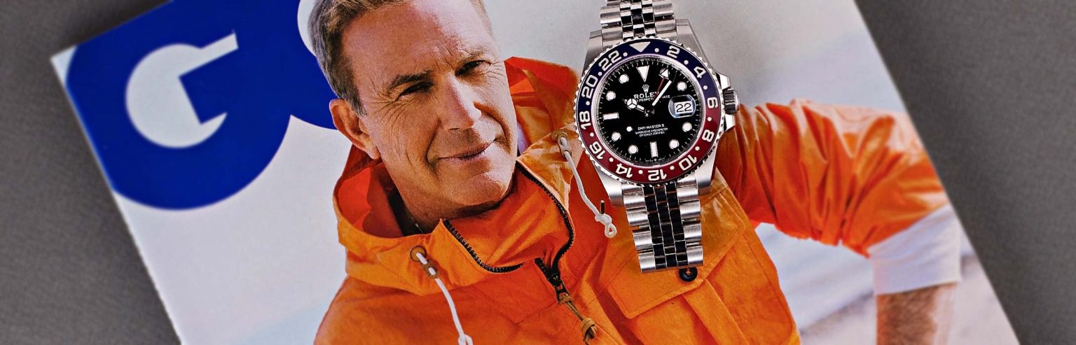 Kevin Costner's Rolex "Pepsi" GMT on the Cover of GQ
